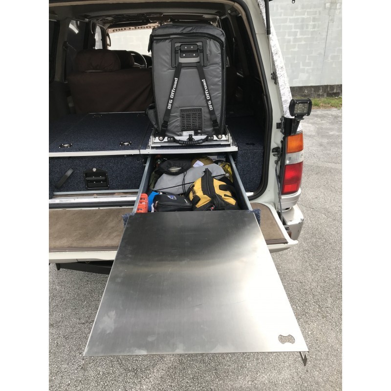 Drawer Table SS suitable for LC80 / LC100 / LC200 - DFG Offroad